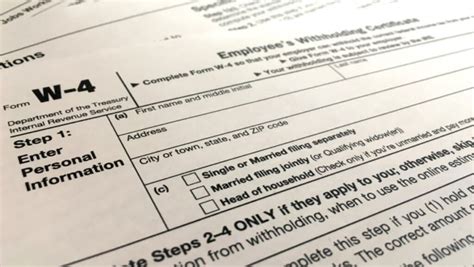 Tax Form W 4 Printable Printable Forms Free Online