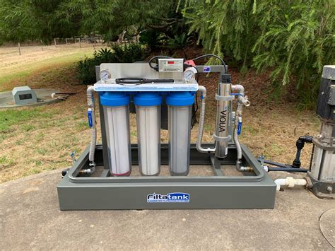 Triple Free Standing Rainwater Filtration System With U V Ft 300uv