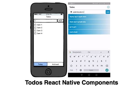 a dynamic todo list app developed using react native