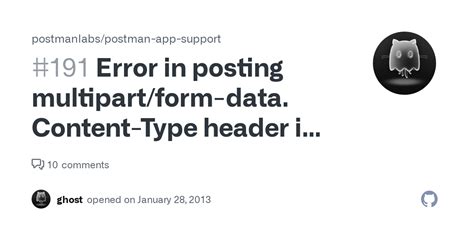 error in posting multipart form data content type header is missing