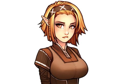 Hd Wallpaper Fantasy Elf Blonde Girl Pointed Ears Short Hair