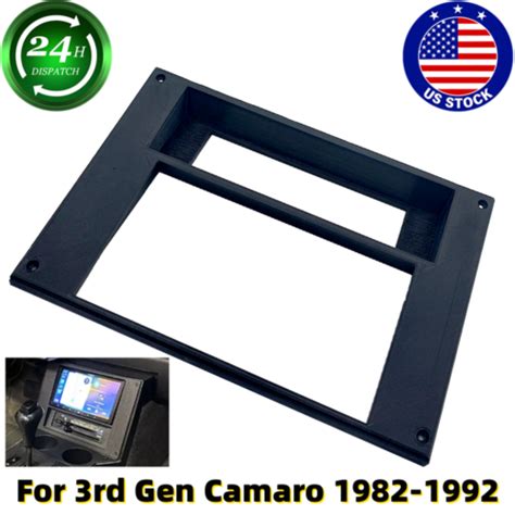 For 1982 1992 3rd Gen Camaro Double Din Radio Bezel Reversed Hvac