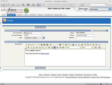 a rich editor component for visualforce salesforce developers blog