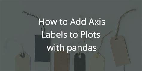adding axis labels to plots with pandas dataquest