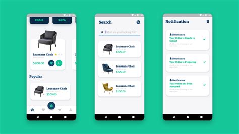 furnitio app ui template flutter