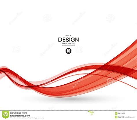 abstract red wavy lines stock vector illustration of light 84225698