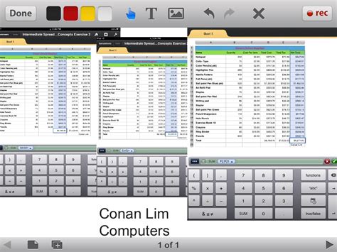 spreadsheet exercises conan lim s digital portfolio
