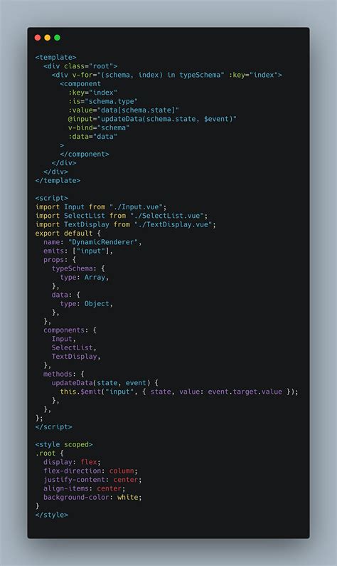dynamic components in vue 3 create dynamic components from json