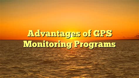 Advantages Of Gps Monitoring Programs Euro Photo