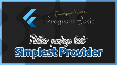[flutter practice] simplest provider youtube