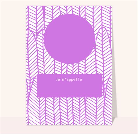 Carte Faire Part De Naissance Violet Envoyer Une Vraie Carte Faire