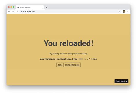 the navigation timing api includes the type of the current navigation