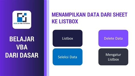 download cara menampilkan data ke listbox form vba excel ma