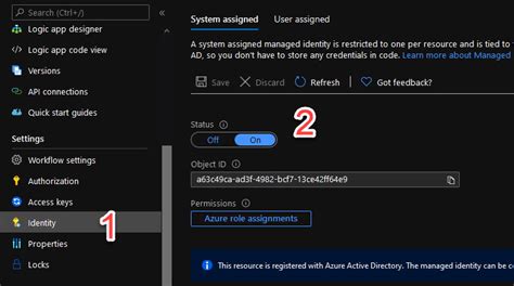 call azure ad secured azure function from logic app or