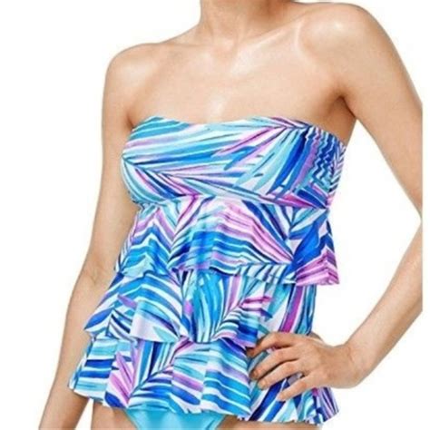 Island Escape Swim Island Escape Tiered Bandini Tankini Top Poshmark
