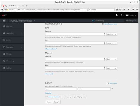 deploy application in openshift using web console huong dan java