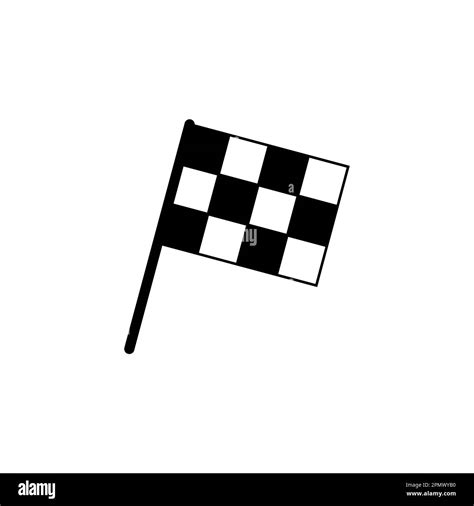 Racing Flag Icon Vector Race Flag Icon Checkered Racing Flag Icon