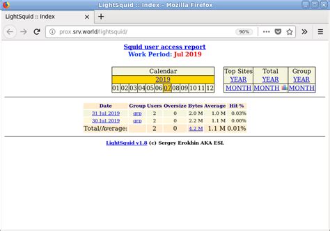 debian 10 buster squid log report lightsquid