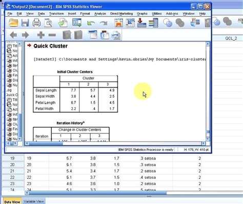 Spss K Means Clustering Youtube