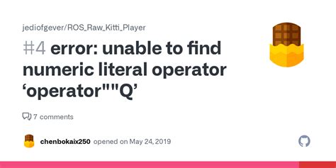 error unable to find numeric literal operator ‘operator q · issue 4