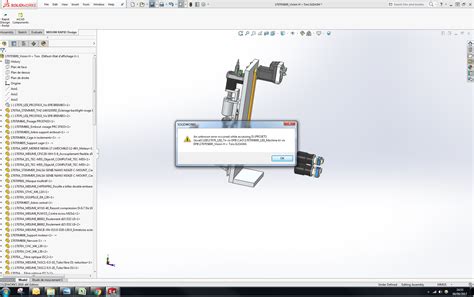 an unknown error occurred while accessing modélisation volumique