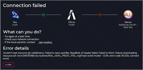 server list query returned an error curl 35 server discussion cfx