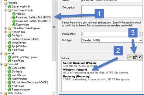 create extra partition in mdt and deploy task sequence