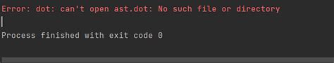 error dot can t open ast dot no such file or directory while