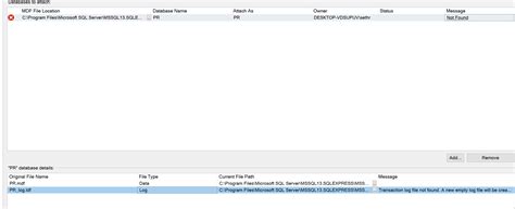 sql server can t attach database in ssms stack overflow