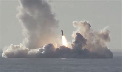 Russia News Putins Nuclear Submarine Test Fires Four Bulava Missiles