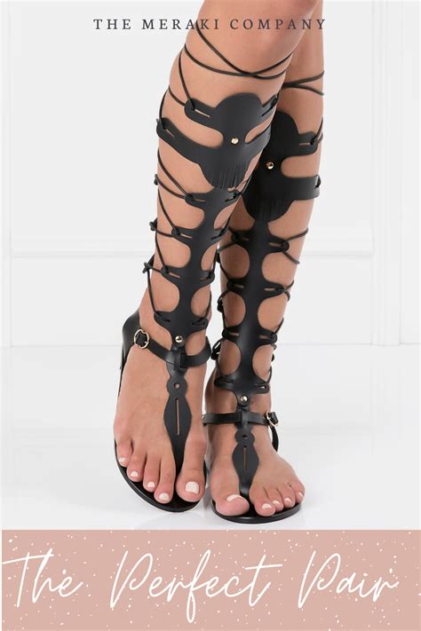 Knee High Gladiators In 2020 Leather Gladiators Gladiator Sandals