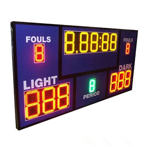 multi sport led digital basketball scoreboard with shot clock timer
