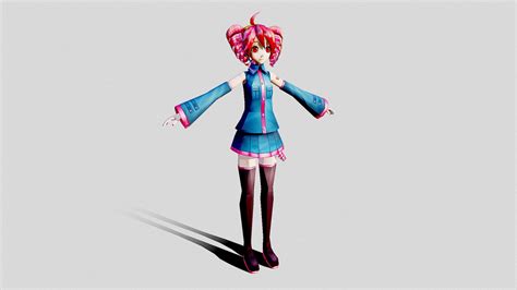 Hatsune Miku Project Diva Kasane Teto Download Free 3d Model By