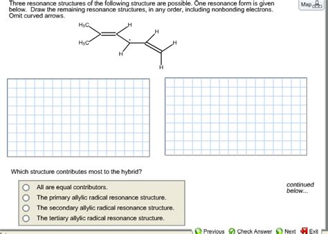 Solved Three Resonance Structures Of The Following Struct