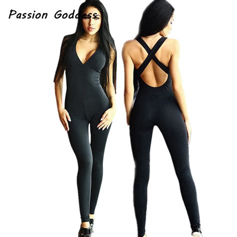Sexy Women Fashion Bandage Jumpsuits Slim Elasticity Combinaison Femme