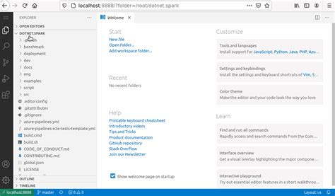 build for apache spark with vs code in a browser 3rd man