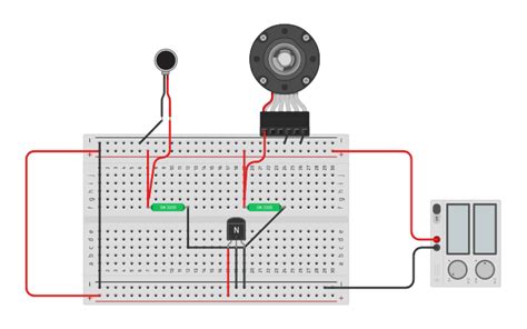 circuit design practica sensores actuadores tinkercad