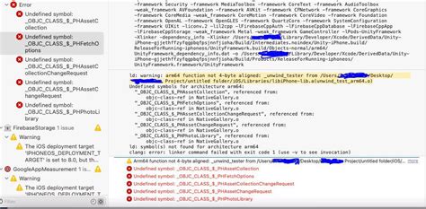 trying to build to ios with a unity 2019 4 firebase project keep
