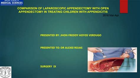 Comparison Of Laparoscopic Appendectomy With Open Appendectomy In
