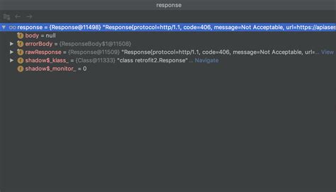 java 406 not acceptable en retrofit stack overflow en español
