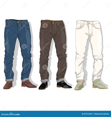Male Jeans Vector Stock Vector Illustration Of Denim 83741863