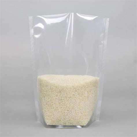 200gm 7oz Clear Stand Up Pouch Without Zipper Stand Up Pouch Without