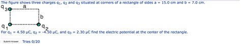 Solved The Figure Shows Three Charges Q1 Q2 And Q3 Situated