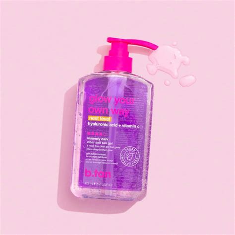 B Tan Glow Your Own Way Next Level Clear Self Tan Gel 473ml