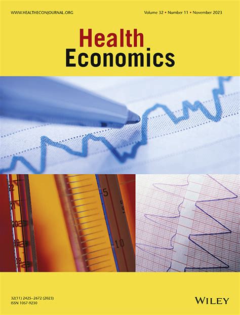 Health Economics List Of Issues Wiley Online Library