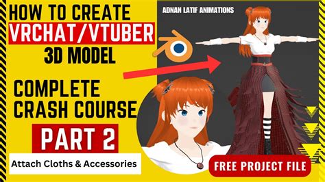 How To Make Vrchat Avatar Blender Part 2 Attaching Cloths And Traits