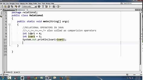 8 operators and expressions in java part 3 relational operators youtube