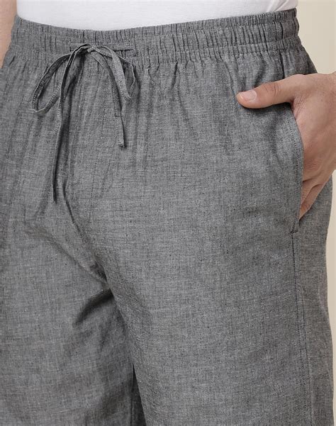 Buy Grey Cotton Drawstring Pants For Men Online At Fabindia 20054557