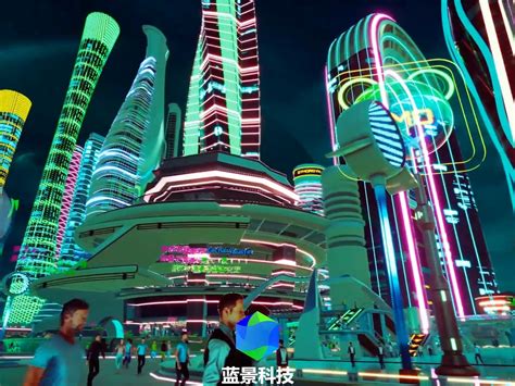 元宇宙 未来城市数字孪生 大数据可视化 虚拟现实 蓝景科技元宇宙 站酷zcool