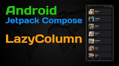 androd jetpack compose lazy column youtube